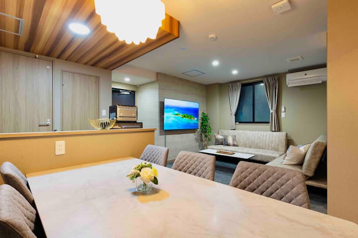 防音工事済み 55㎡ 2ベッドルーム 1リビングルーム 9名まで同一料金 - 鹿兒島市