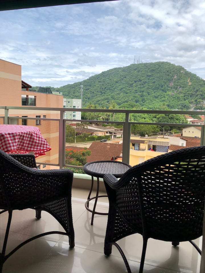 Apartamento Praia Enseada Com Varanda - Guarujá