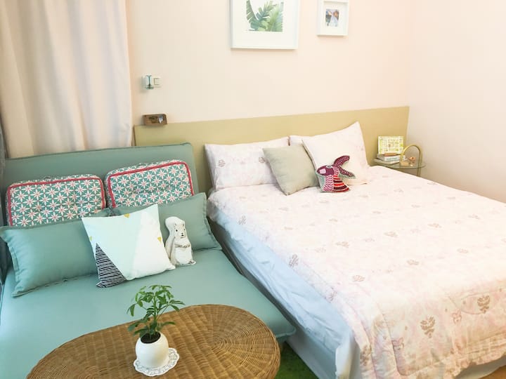 Lab Garden (貳樓 ） 中山北路/ 近地鐵站/獨立衛浴/婚紗大道/晴光商圈/獨立陽台/ - Taipei