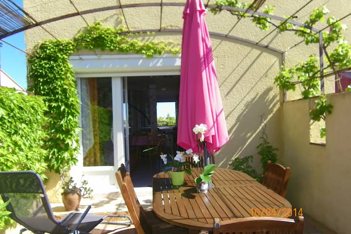 Le Barcares Maison 350 M De La Mer De 90m2. - Le Barcarès