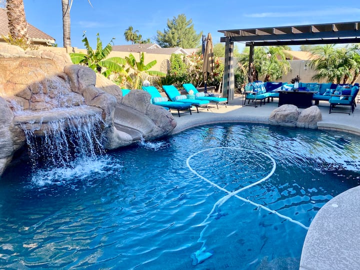 Heated Pool + Hot Tub + Game Room + Water Slide - Mesa, AZ