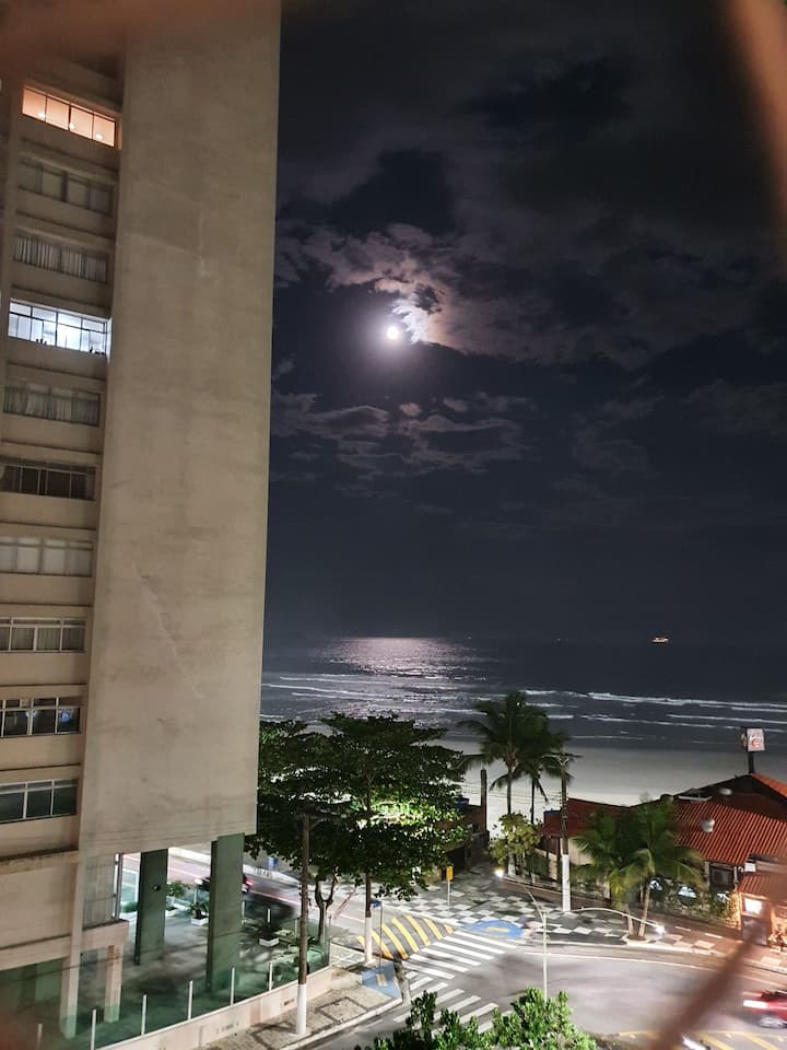 Pé Na Areia - Amplo E Arejado!ideal Para Familias. - Guarujá