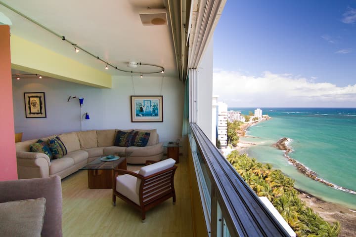 OCEAN VIEW BEACHFRONT CONDO - Condominiums for Rent in Carolina, Puerto ...