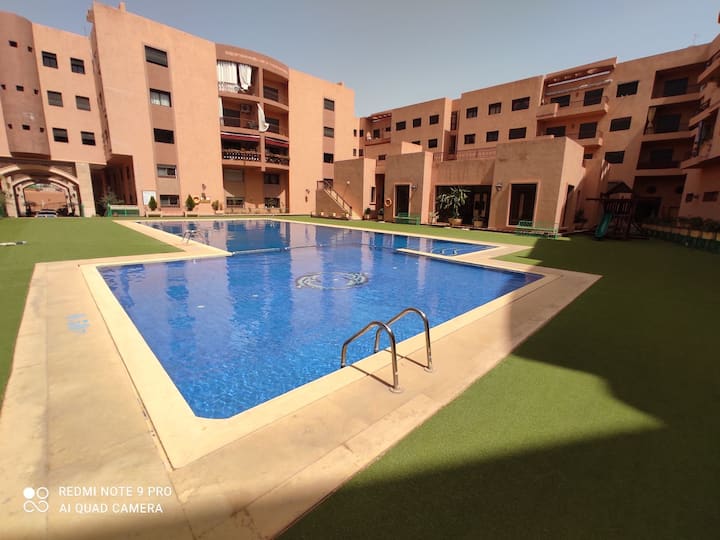 Appartement 3 Pièces/piscine/fibre Optique Wifi - Marrakesh