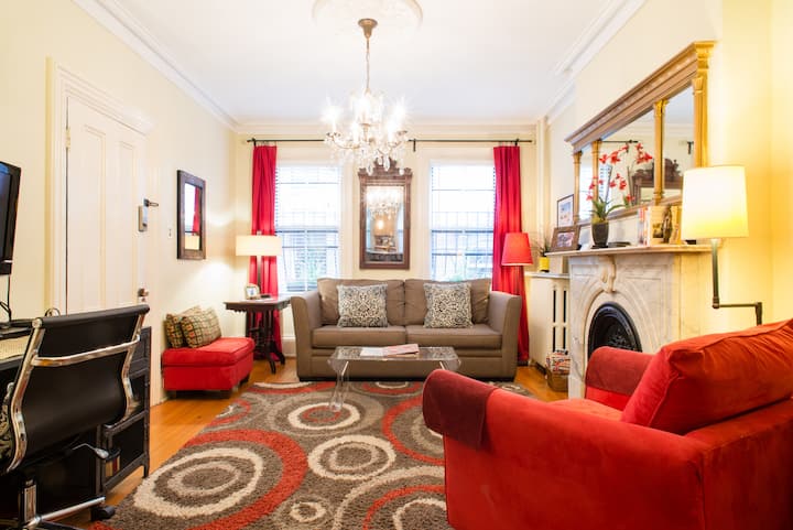 Fort Hill Inn *Sunny* 1 Bedroom, Condo Duplex - South End - Boston