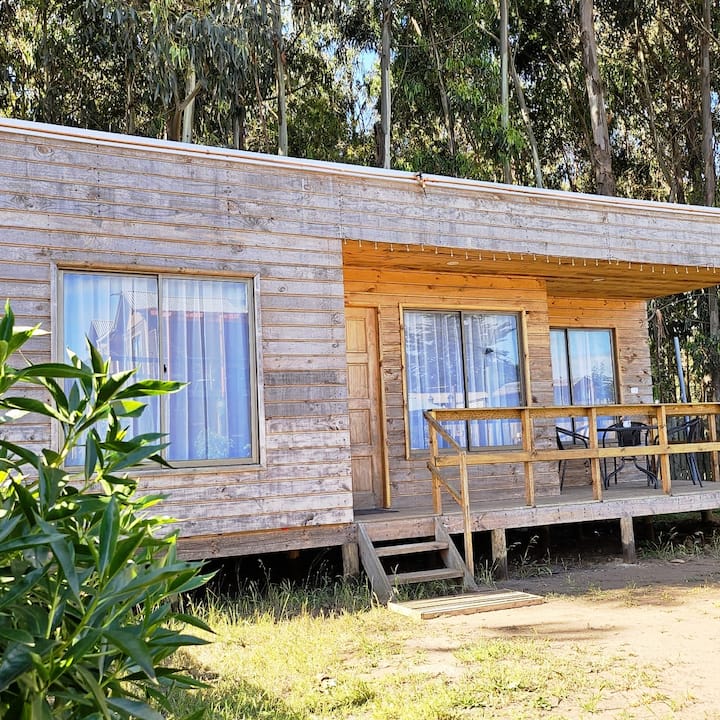 Bella Cabaña Mediterránea Cercana A Playa Caucau - Quintero