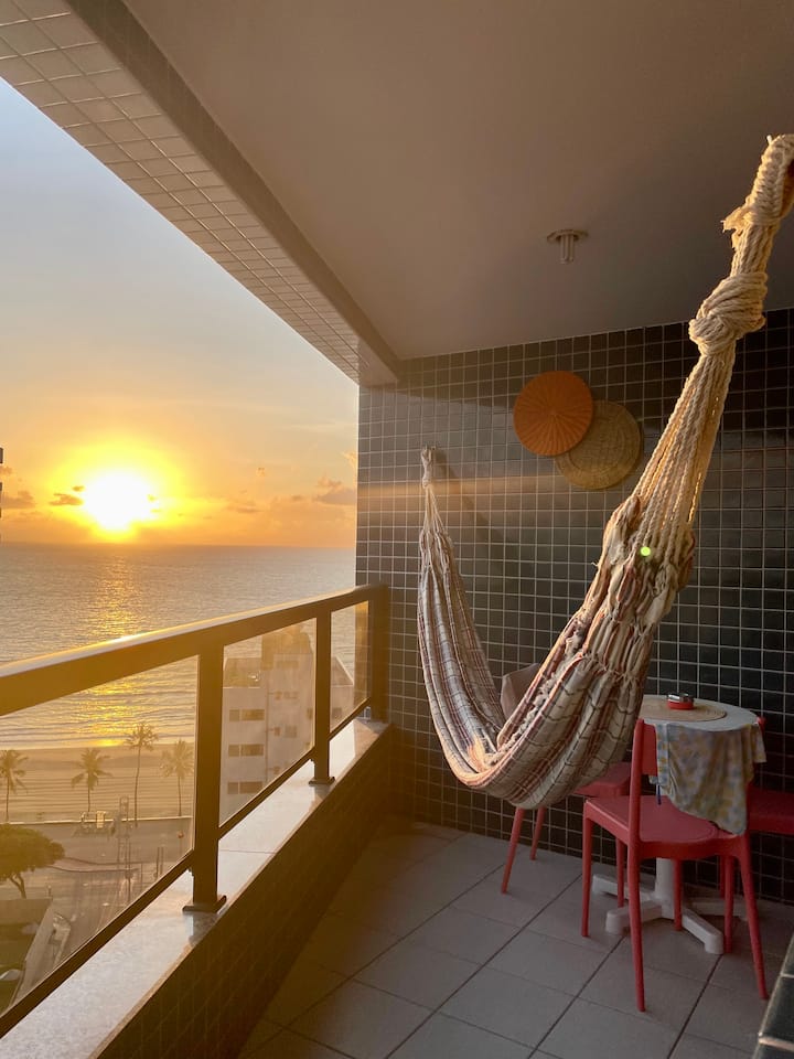 Home With Balcony & Beach View & Pool! - Recife