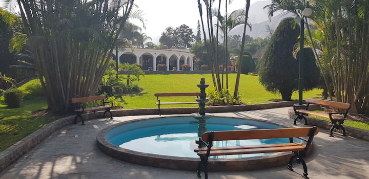 Casa De Campo Con Lindo Jardín En Cieneguilla - Lima