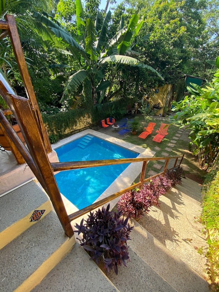 Private Room With Share Pool  And Garden - Sayulita