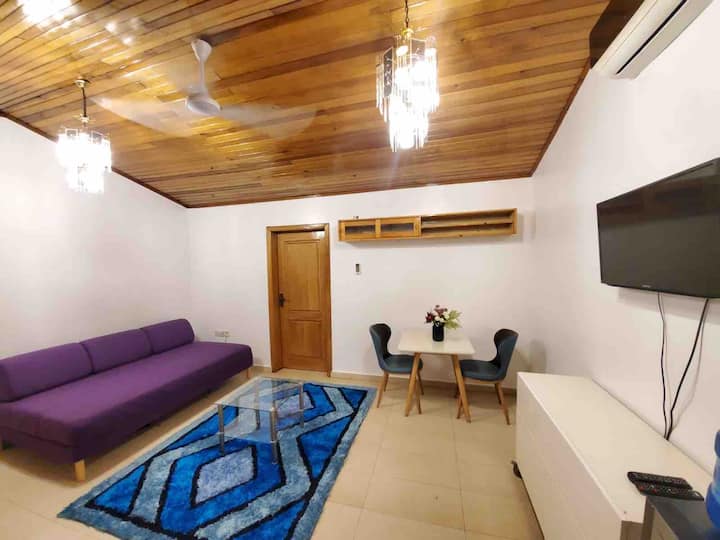 1 Bdr Apt W/ Kitchen, Starlink, Pool & Gym Access - Ghana