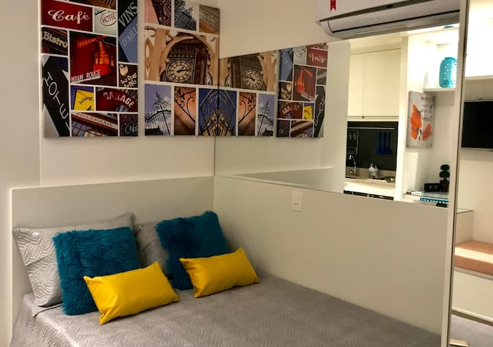 Fantástico Studio Próximo Ao Shopping Frei Caneca - São Paulo