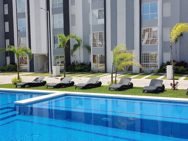 Depto Punta Mar Cerca De La Playa, Planta Baja. - Acapulco