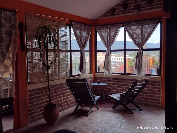 Cabañita Centrica Con Cocina Y Terraza Privada - San Cristóbal de Las Casas