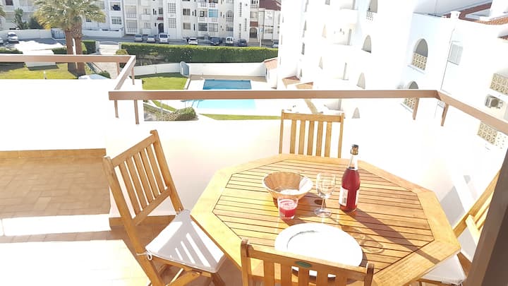Oura-areiasmar 2 -Apart 1 Bdr With Pool & Parking - Albufeira