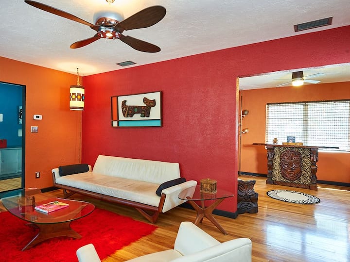 Atomic Tiki Modern Mid-century Ranch House - 1950s - Sunset Beach, Tarpon Springs