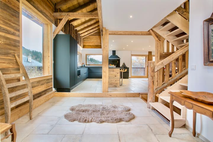 + Modern Rustic Chalet Nr Samoens Skiing + - Morillon
