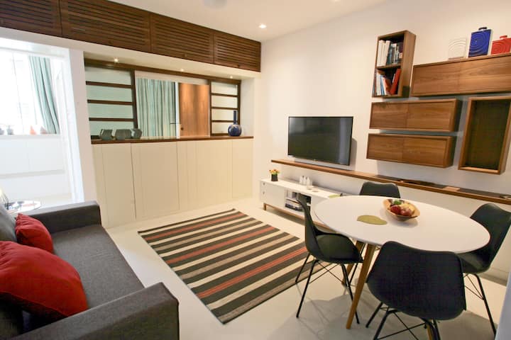 Copa/leme Apartment - 100 M To The Beach - Rio de Janeiro