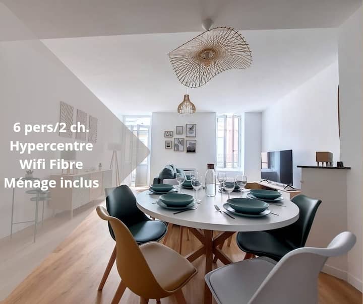 Le Nordique * Hypercentre * Wifi Fibre * Ménage - Tarbes
