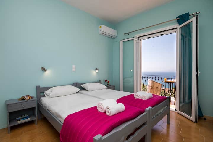 Lourdas Bay Amazing View - Studio Marinos. - Kefalonia