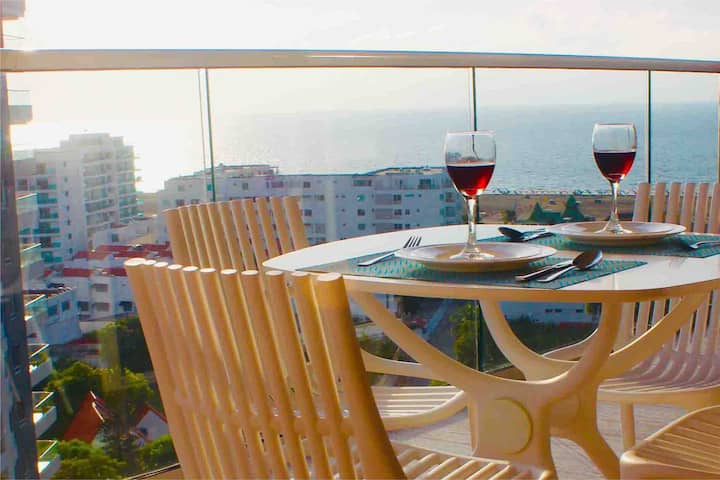 Apartamento Nuevo Con Vista Al Mar-jacuzzi Privado - Bolivar