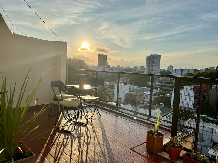 Cálido Apartamento Con Terraza Privada En Palermo - Buenos Aires
