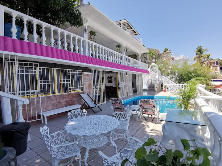 Villa La Paloma Con Vista A La Bahía De Acapulco - Acapulco