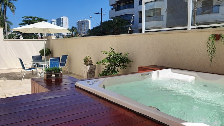 Aparthouse 3 Suítes E Jacuzzi No Quintal Privativo - Guarujá