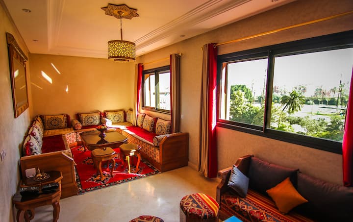Charme Et Calme: Logement 80 M² Avec Piscine, Wifi - Maroc