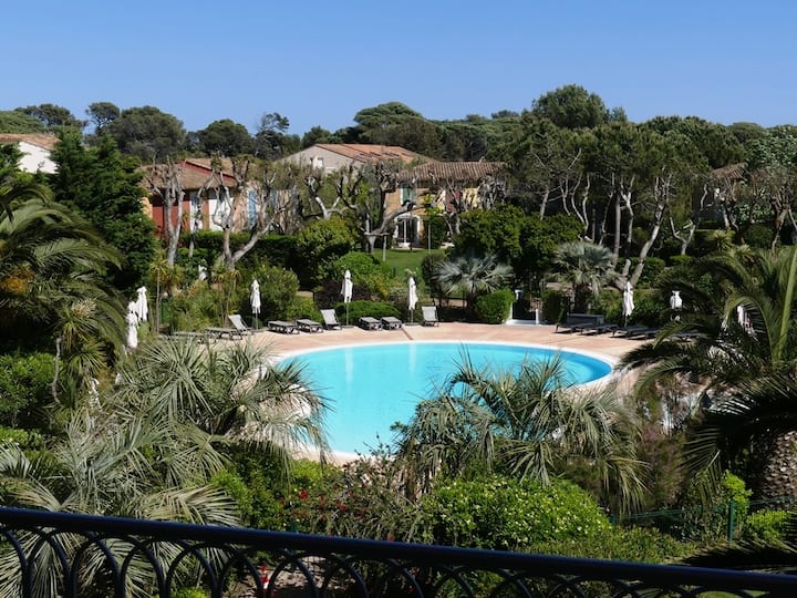 T2 Climatisé  – Piscine - Plages à 250 M - Plage de Porquerolles