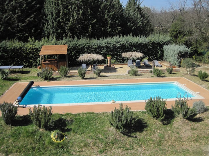 Villa 12 Pers Piscine Chauf La Rouvraie Roussillon - Bonnieux