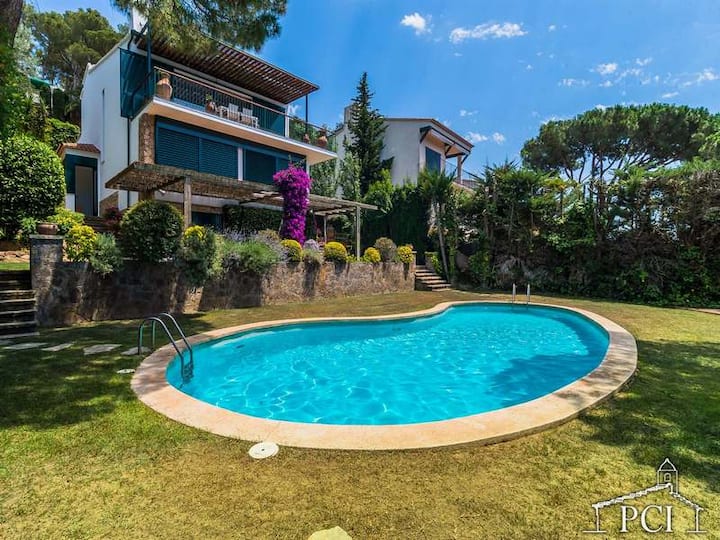 Sc204 Fabuleuse Maison Avec Piscine Privée, Jardin - Palafrugell