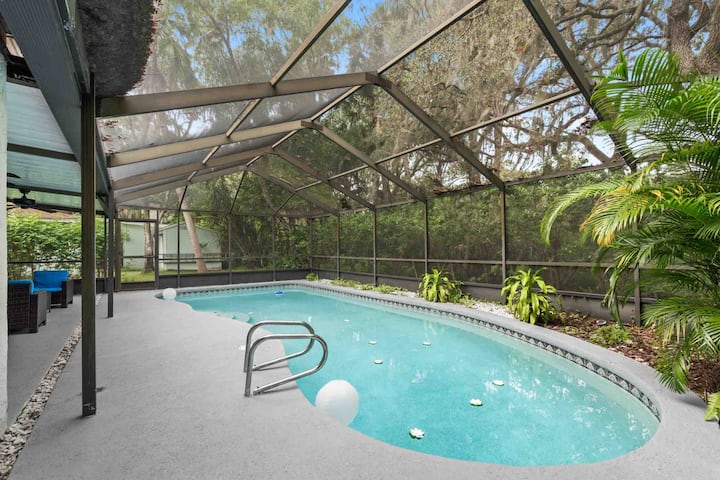 Heated Pool 4 Bed 6.9 Miles To Honeymoon Island. - Palm Harbor, FL