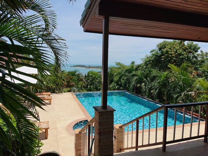 Villa 4ch Piscine Privée Vue Sur Mer Proche Plages - Ko Pha Ngan