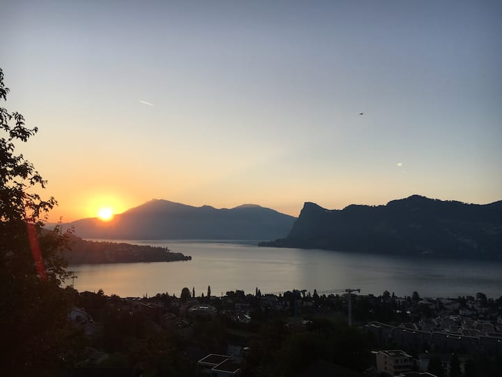 The View 39 - Wohnung Mit Blick Auf See Und Berge - Stans