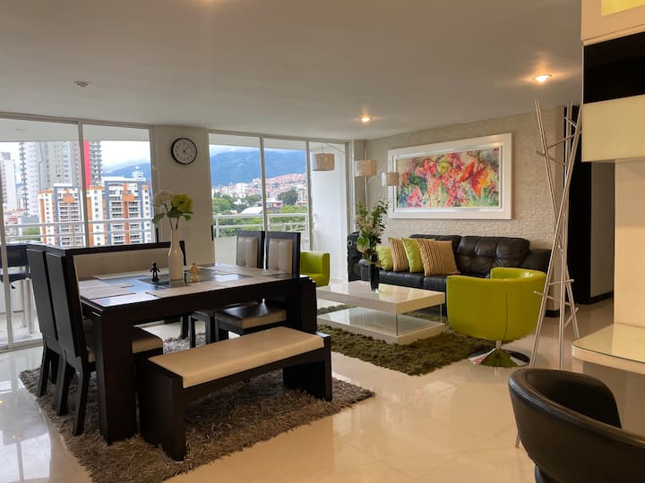 Lujoso Apartamento En Exclusivo Condominio & Spa - Floridablanca