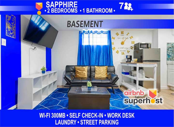 Sapphire Haven: 2br Private Basement•8 Min Airport - Parma, OH
