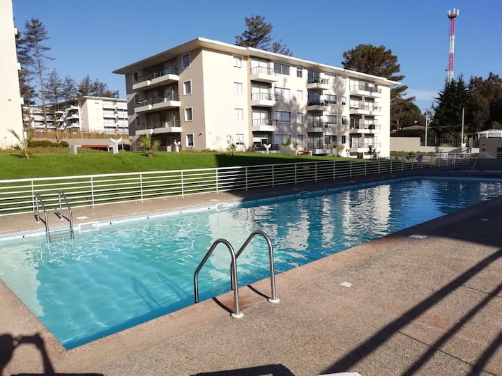 Dpto En Condominio Parquemar El Tabo, Valparaíso - El Tabo