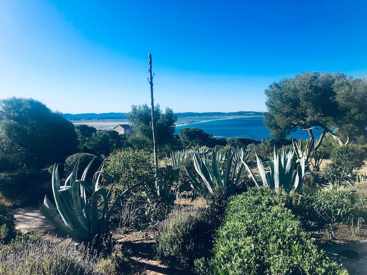 Belle Vue Mer Dans Parc 3ha -Mer à Pied- Hyères - Presqu'île de Giens