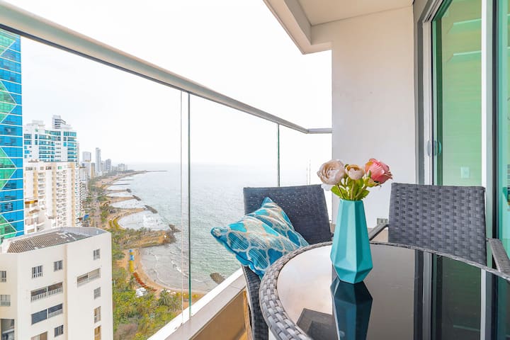 Luxurious 1 Bd Apt On The 24th Floor - Murano E - Cartagena