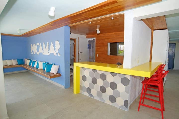 Habitación Con 2 Camas Y Wifi En Lobby - Isla Mujeres