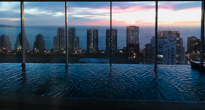 Departamento Luminoso Linda Vista Wifi, No Dunas - Viña del Mar