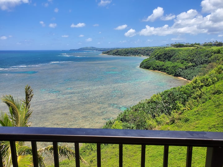 Oceanfront & Views: Corner Penthouse- Sealodge D9 - Kauai, HI