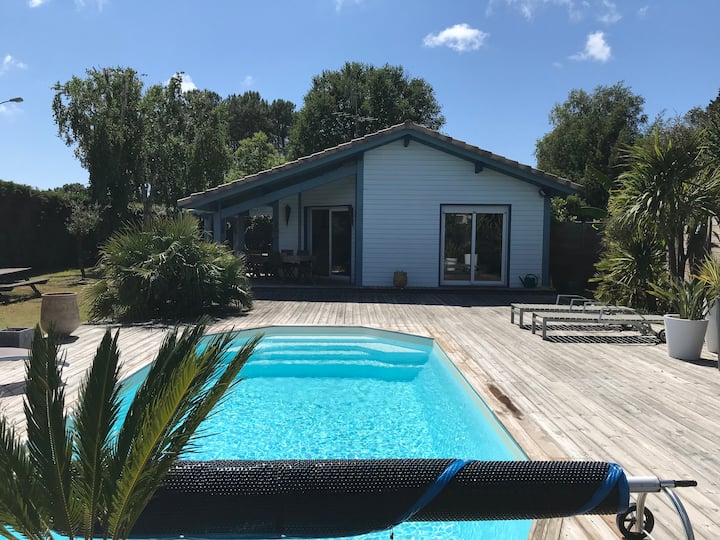 Maison Piscine Chauffée Entre Lac Et Ocean - Vielle-Saint-Girons