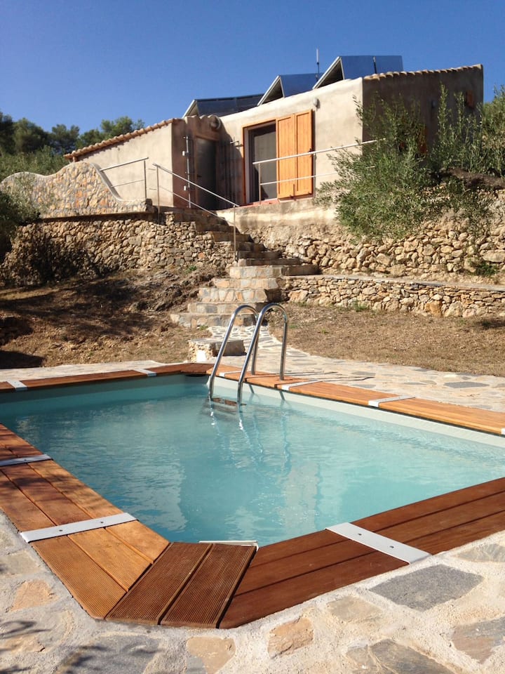2 Camere Da Letto Eco Farmhouse Con Vista Sul Mare Di Un Agriturismo Biologico A Tarragona, Spagna - Tortosa
