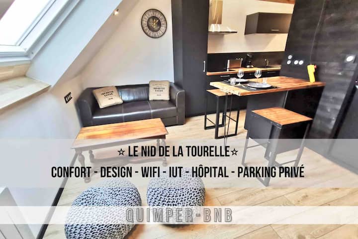 Le Nid De La Tourelle - Fac Hôpital & Centre Ville - Quimper