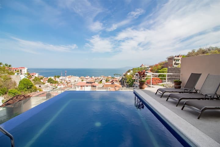 Ocean View From Centro Hills - Puerto Vallarta