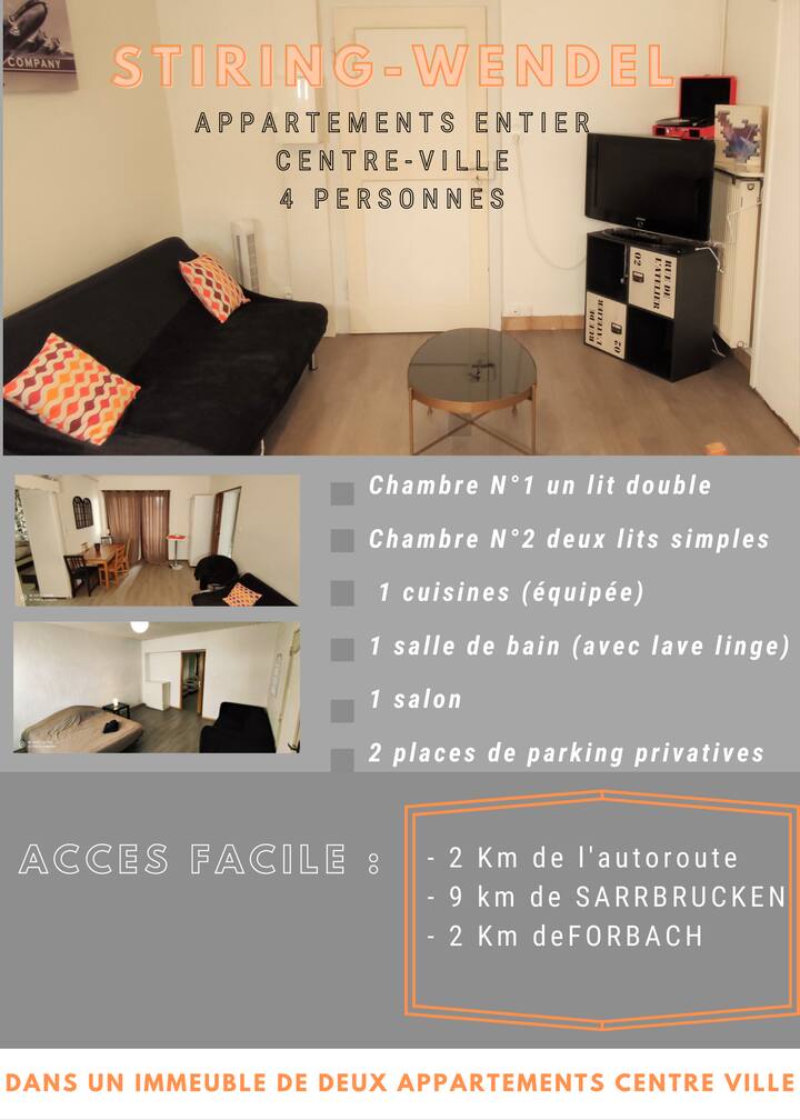 Appartement Entier Centre Ville - Saarbrücken