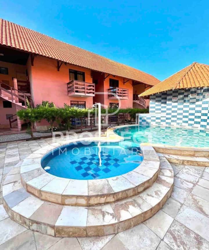 Apartamento Flat Com Varanda Vista Para Beach Park - Aquiraz