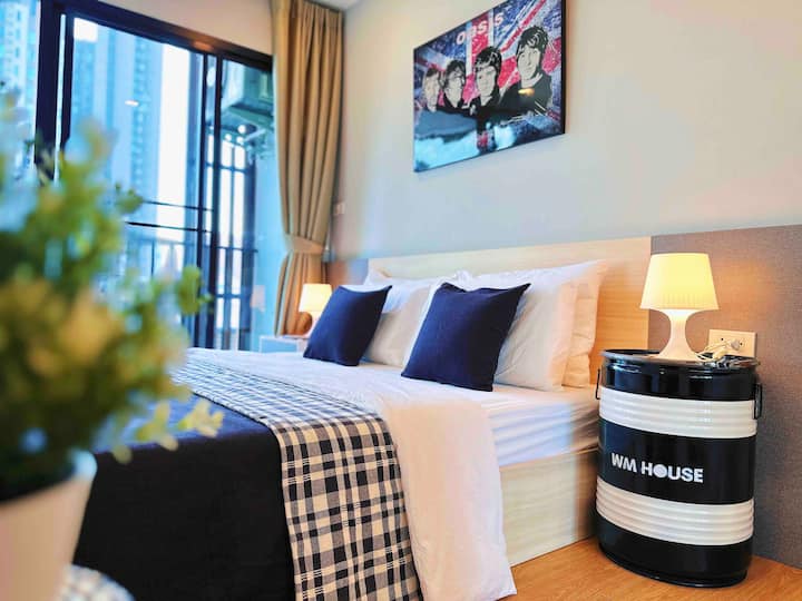 單間公寓|近Mrt•夜市|自助入住24小時 - Bangkok