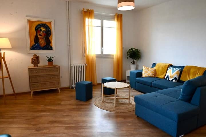 Grand Appartement Cosy-hyper Centre-place Verdun - Tarbes